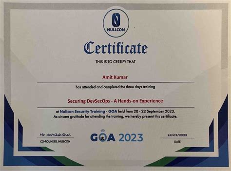 Amit Kumar On Linkedin Nullconfgoa Devsecops Cybersecurity