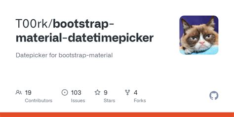 GitHub T Rk Bootstrap Material Datetimepicker Datepicker For Bootstrap Material