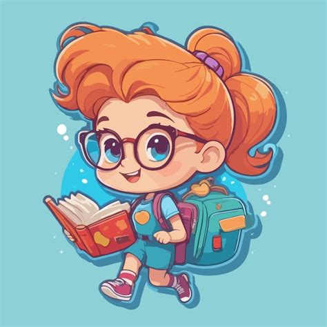 학교 만화 터 프리미엄 벡터