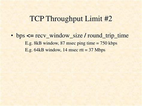 PPT TCP IP And Network Performance Tuning PowerPoint Presentation Free Download ID