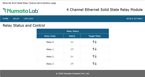 Channel Ethernet Solid State Relay Module Numato Lab Help Center