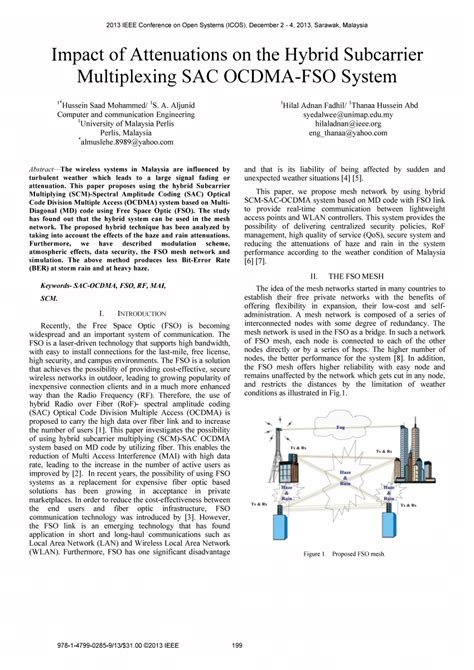 Pdf Impact Of Attenuations On The Hybrid Subcarrier Multiplexing Sac