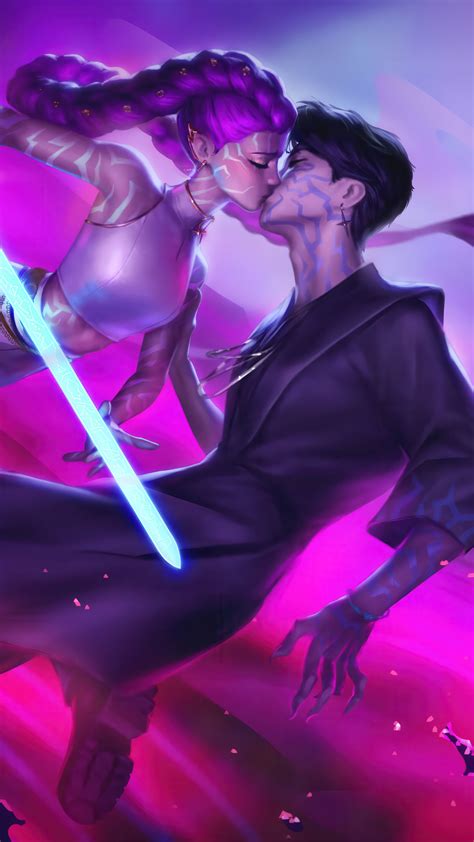 8595g Rumi Jinu Kissing Kpop Demon Hunters 4k Wallpaper 4k Hd