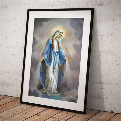 The Blessed Virgin Mary Poster By Samuel Epperly Pixels Merch