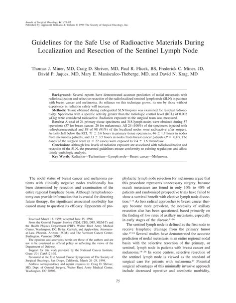 Pdf Guidelines For The Safe Use Of Radioactive Materials During