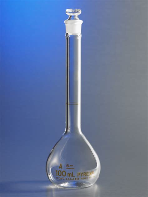 5640jis 250 Pyrex® 250 Ml Vol Flask W Stopper Corning
