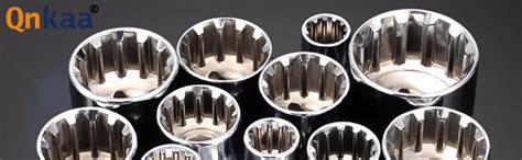 Spline Socket Set 1 2 Drive Universal Metric 8 32mm 12 Point Cr V Socket Set 19pcs