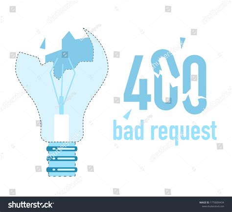 System Error Invalid Requestwebsite Templatebanner Stock Vector Royalty Free