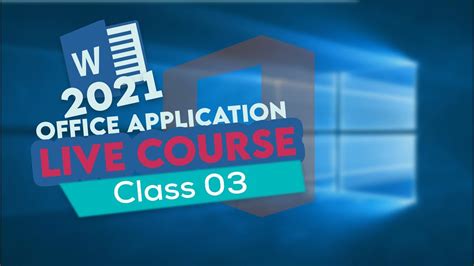 Office Application Basic Live Course Class 03 Help Operation Institute