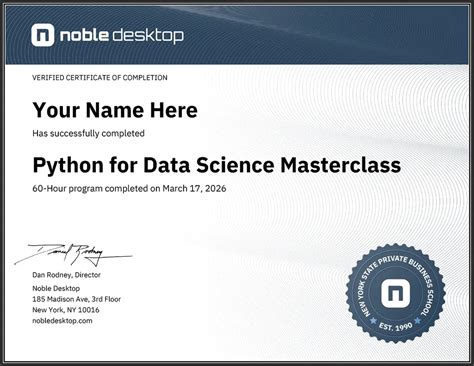 Python For Data Science Masterclass In Nyc Or Online
