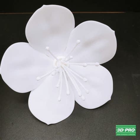 3d프린팅으로 꽃잎 모양 출력물제작3d 프린터 시제품 출력대학생 졸업작품 Sla 레이저 방식abs Like 레진 소재