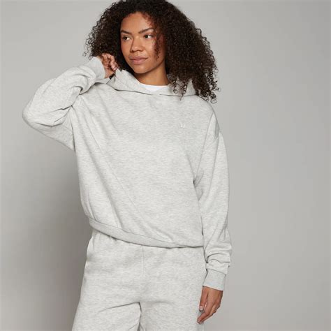 Mp Womens Basics Oversized Hoodie Light Grey Marl Myprotein™