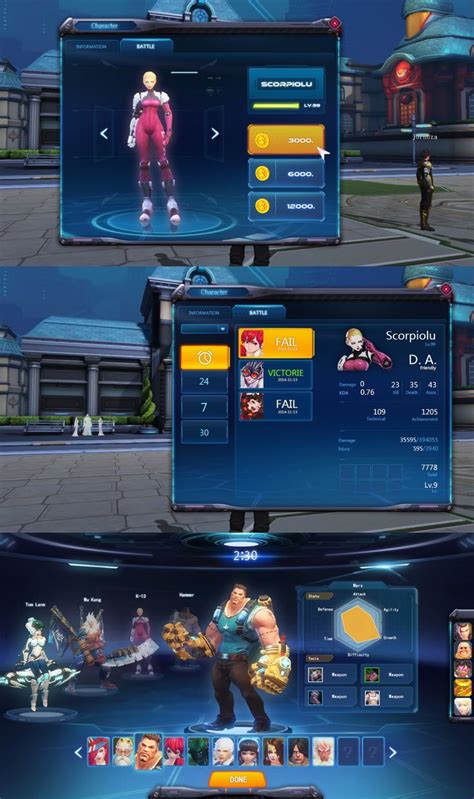 An Image Of A Computer Screen With Some Characters On It And The Screens Are All Different