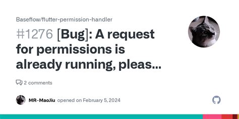 [bug] a request for permissions is already running please wait for it