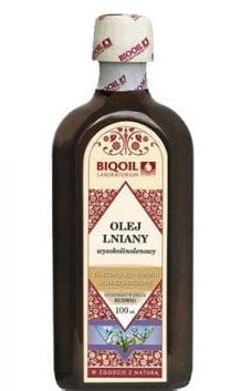 Biooil Olej Lniany Budwigowy Tłoczony Na Zimno 100ml Art Spożywcze Oleje Oliwy Tłoczone