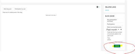 blog usage blocks update button doesn t work at all with boost theme