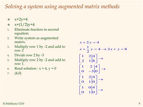 PPT - System of Linear Equations and Augmented Matrices PowerPoint Presentation - ID:4166204