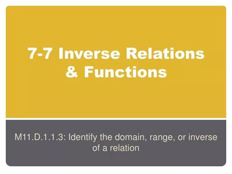 PPT Inverse Relations Functions PowerPoint Presentation ID