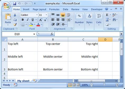 PL SQL Excel Horizontal And Vertical Text Alignment ORA EXCEL Examples