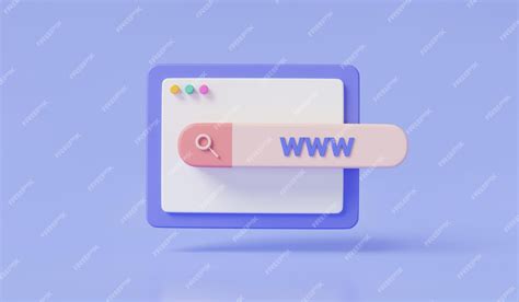Premium Photo Render Illustration Of Search Bar With Link In