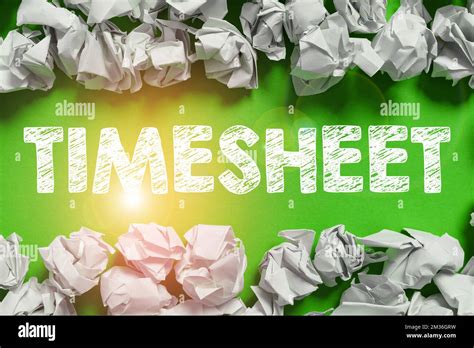 Writing Displaying Text Timesheet Internet Concept Graphical Representation Of Period Time On