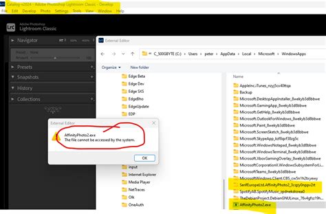 Unable To Setup Affinity Photo 2 As External Editor To Lightroom 2024 Also Desktop Shortcuts