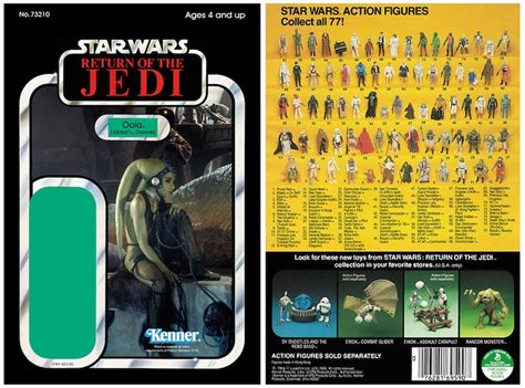 Oola Jabbas Dancer Return Of The Jedi Kenner Cardback Etsy