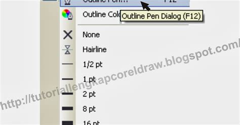 Mengenal Outline Pen Pada CorelDraw Tutorial Lengkap Coreldraw