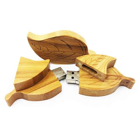 Wooden Leaf Usb Uk
