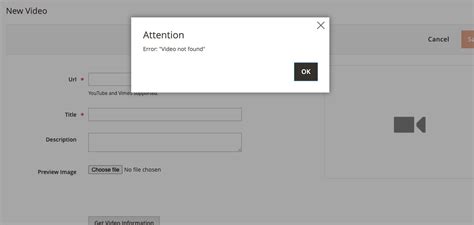 Vimeo Product Video Not Found · Issue 31753 · Magentomagento2 · Github