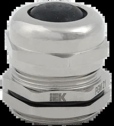 Сальник PGM 21 металлический диаметр проводника 13-18мм IP68 IEK (YSA50 ...
