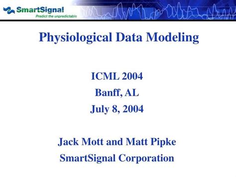 PPT Physiological Data Modeling PowerPoint Presentation Free Download ID