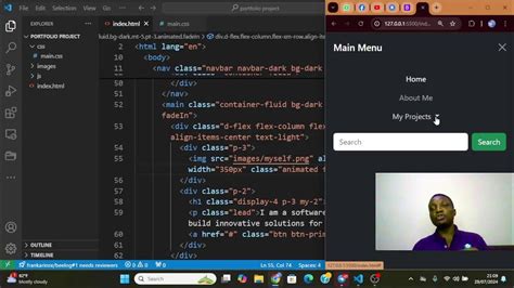 how to create a portfolio website with bootstrap5 portfolio youtube