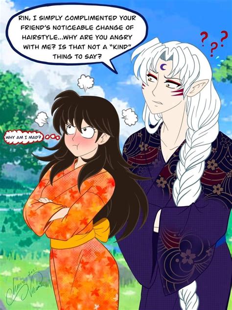 Pin By Maria Vargas On Inuyasha Sesshomaru Rin And Sesshomaru Inuyasha Fan Art