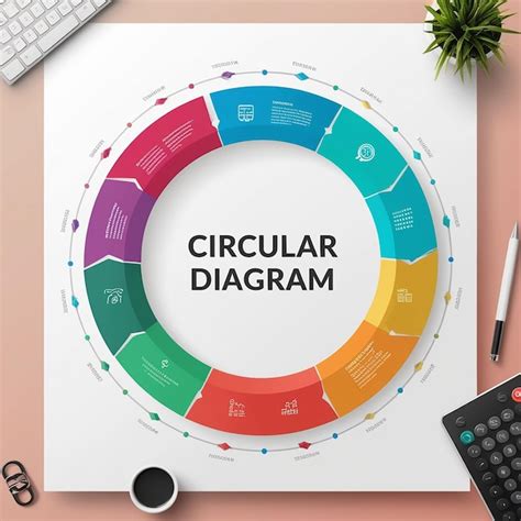 Flat Circular Diagram Infographic Premium Ai Generated Image
