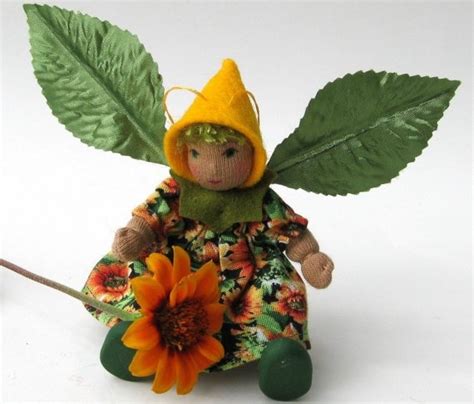 Flower Pixie Doll Pixie Doll Soft Dolls Felt Dolls
