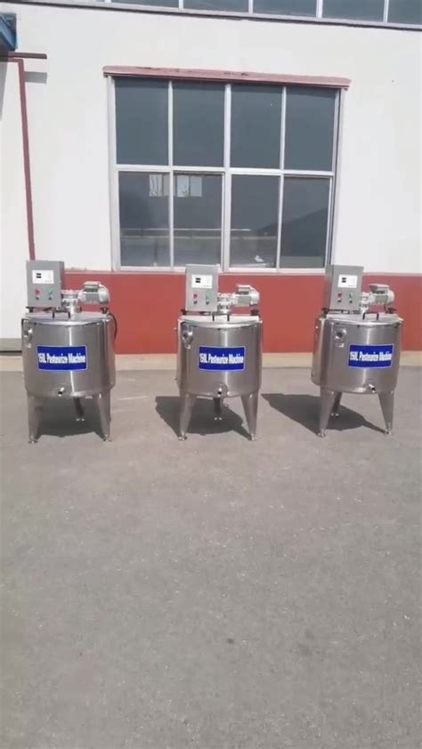 Small Scale Pasteurizer 500l Milk Pasteurizer Machine Fruit Juice