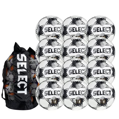 Select Numero 10 V25 Team Pack 12 Soccer Balls Duffle Goal Kick