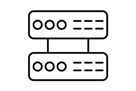 Server Outline Icon Graphic By Maan Icons Creative Fabrica