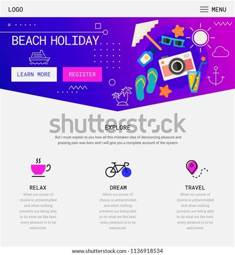 Flat Design Responsive Ui Mobile App Stock Vector Royalty Free