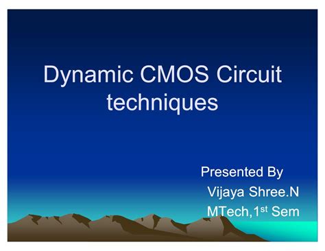 pdf dynamic cmos circuit techniques slides dokumen tips