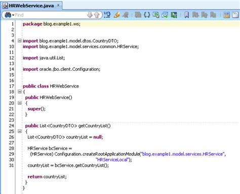 Create Soap Webservices Using Bc4j Flexagon