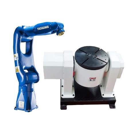 Yaskawa 6 Axis Robotic Arm Welding Gp7 With Cngbs Welding Positioner For Automatic Welding Robot