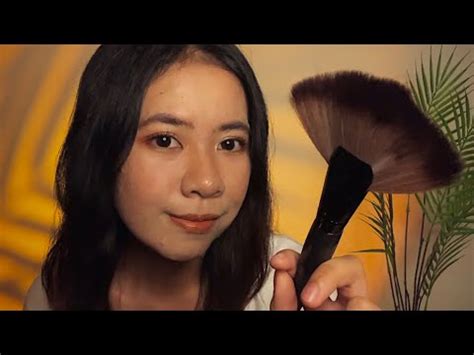 [ASMR] Brushing Muka Kamu Sampai Kamu Tidur - Face Brushing & Whisper ...