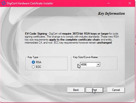 digicert code signing etoken setup knowledge base