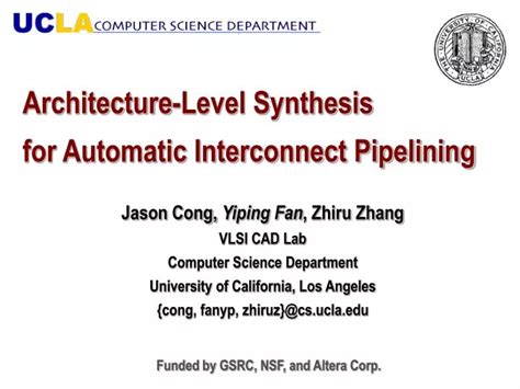 Ppt Architecture Level Synthesis For Automatic Interconnect