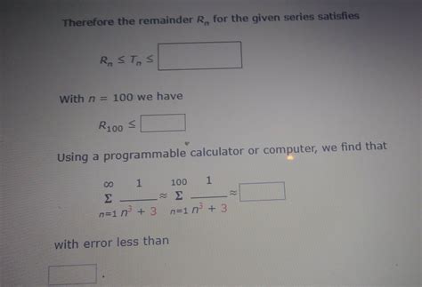 solved example 5 use the sum of the first 100 terms to