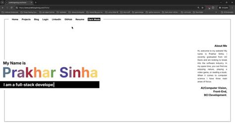 webdevelopment frontend website react typescript prakhar sinha