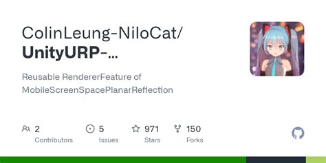 github colinleung nilocat unityurp mobilescreenspaceplanarreflection
