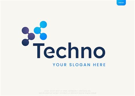 Premium Vector Modern Dot Circle Technology Connection Logo Design